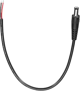 Amazon.com: MECCANIXITY DC Power Pigtails Cable, 5.5mm x 2.5mm Male ...