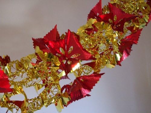 Amazon.com: RED AND GOLD BOX GARLAND (9ft) : Home & Kitchen