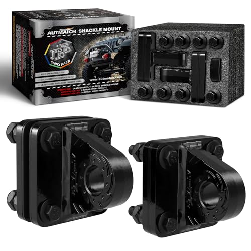 Amazon.com: AUTMATCH D Ring Shackle Mount with Backer Plate (2 Pack ...