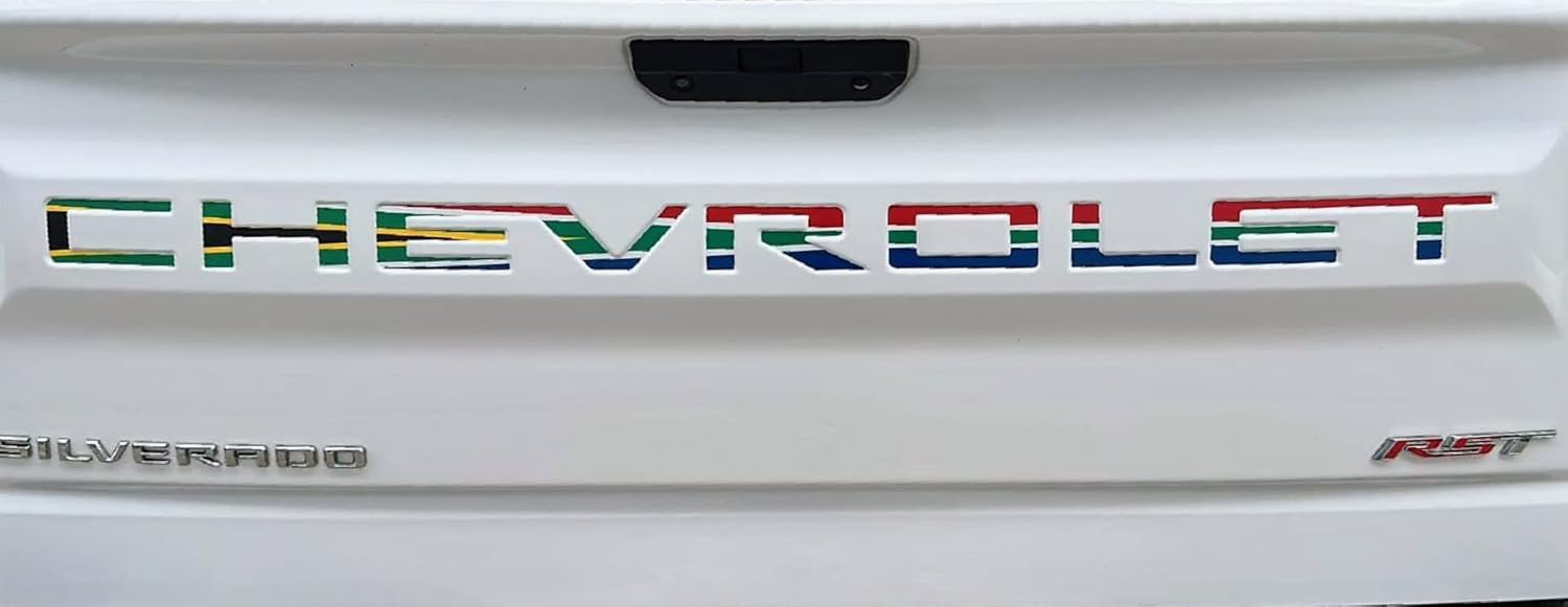 Amazon.com: South African Flag Vinyl Decal Inserts for Chevy Silverado ...