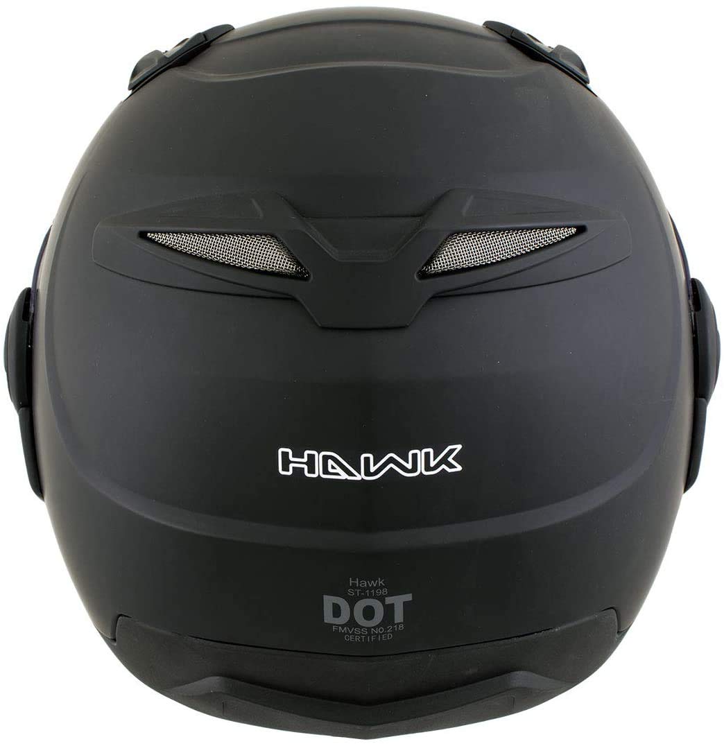 Buy HAWK Helmets ST 1198 Matte Black Modular Motorcycle Full Face ...