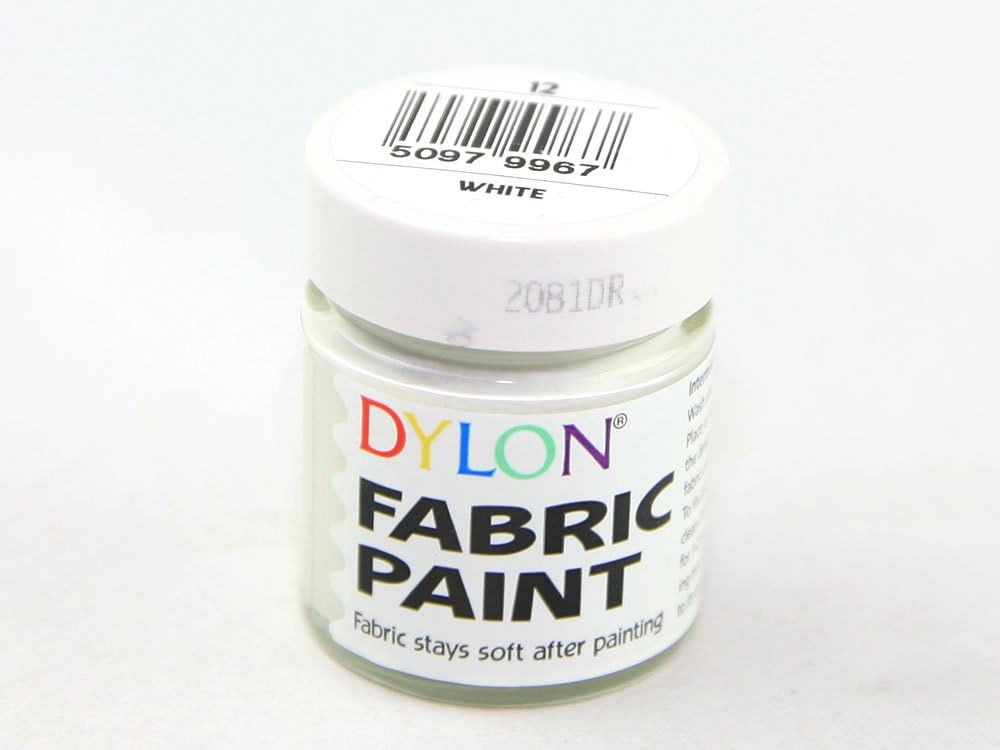 Amazon Dylon Fabric Paint White 25ml Jar amazon-dylon-fabric-paint-white-25ml-jar