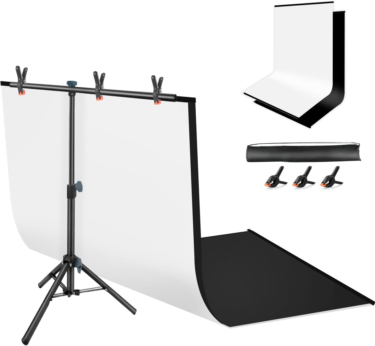 Amazon.com : JEBUTU Product Photography Backdrops Stand Kit: 31x59in ...