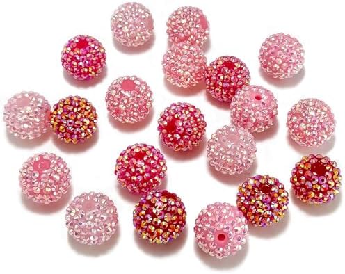 Amazon.com: Zeyune 100 Pcs Colorful Chunky Bubblegum Beads 20mm Round ...