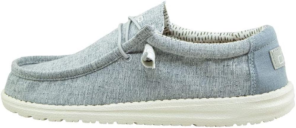 Amazon.com | Hey Dude Men’s Wally Chambray Blue Size 16 | Men’s Shoes ...