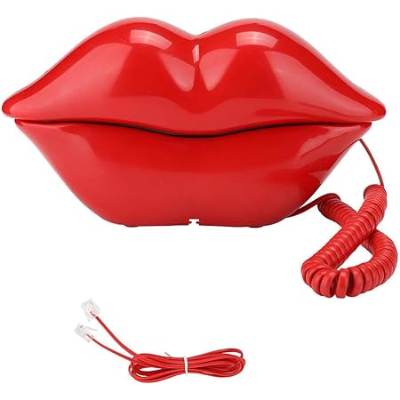 Amazon.com : Corded Telephone, Mouth's Lips Shape Telephone Home Office ...