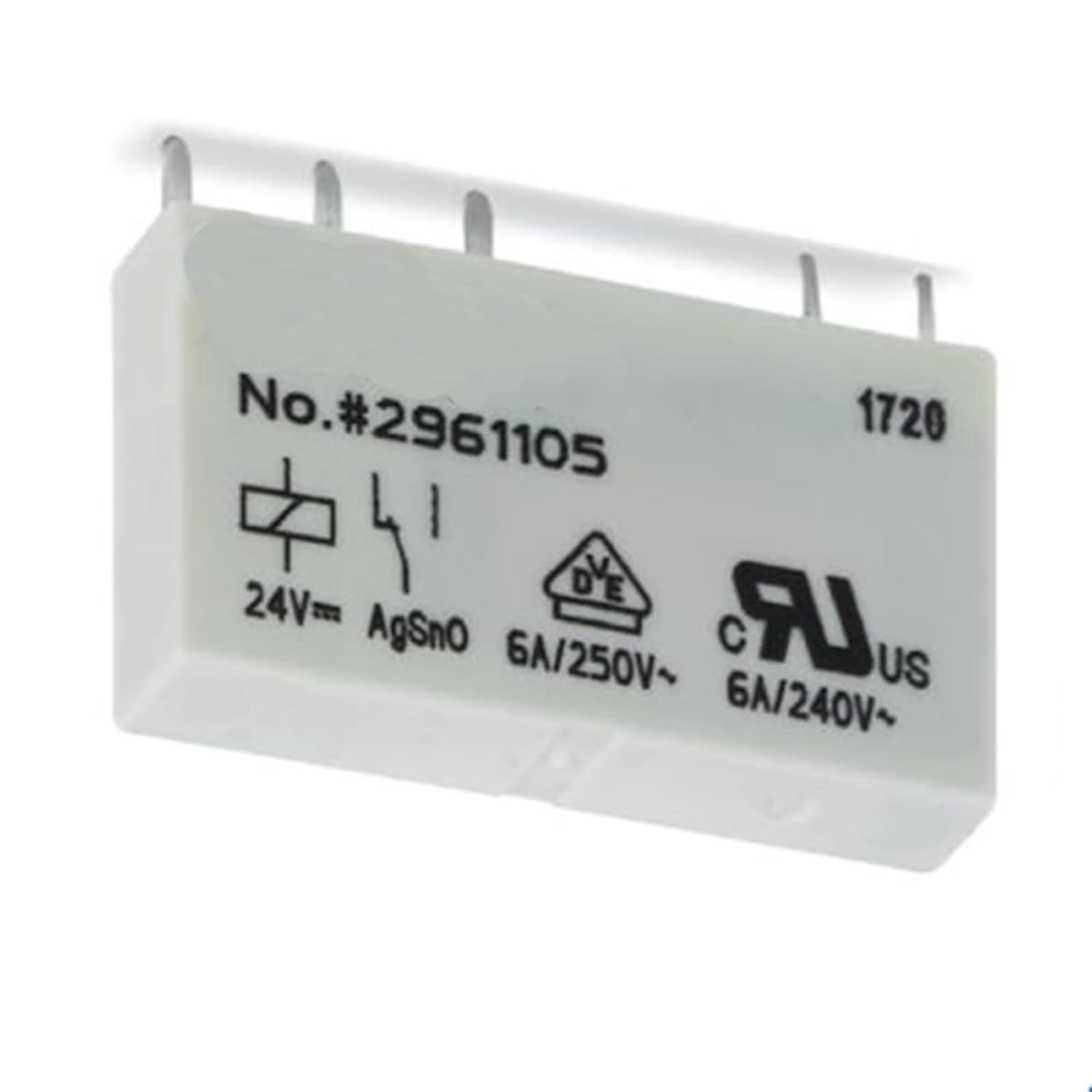 Amazon.com: PMMCON 1PCS 2961105 Power Relay 6A 24VDC 5 Pins ...
