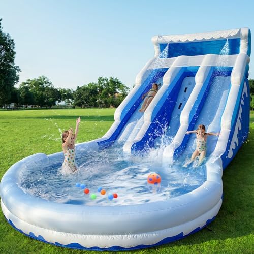 Amazon.com: 26FT(L) Commercial Grade Water Slide for Kids Adults ...