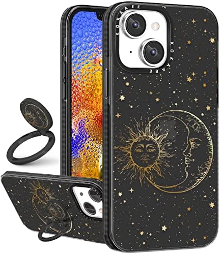 Amazon.com: Voisgufley Indigo Blue Moon and Stars Case Compatible with ...