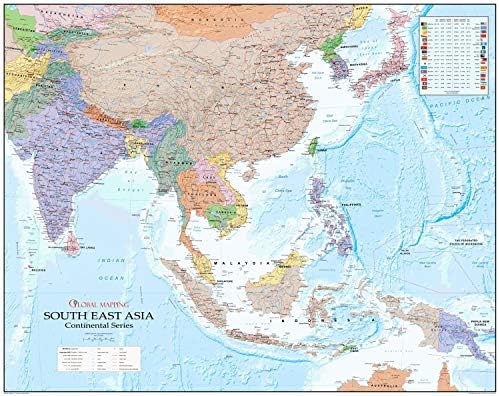 Large Middle East Wall Map Political - Updated 2024 - Laminated - 122 x ...