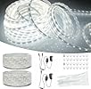 Amazon.com: RYGDENG 2-Pack 33ft Outdoor Rope Lights Waterproof, Flat ...