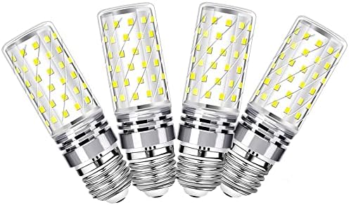 Wimdoyily 4 Pcs E27 LED Corn Bulbs, 12W LED Candelabra Light Bulbs 100W ...