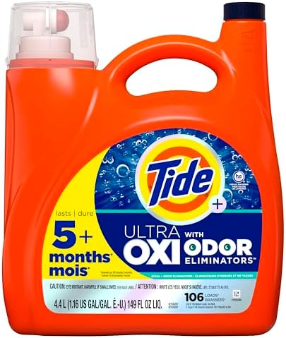 Amazon.com: Tide Ultra Oxi with Odor Eliminators Liquid Laundry ...