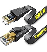 Amazon.com: Yuaice Cat 8 Ethernet Cable - 6FT High Speed Flat Internet ...