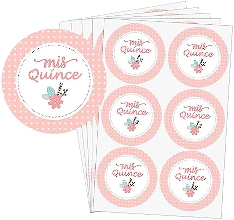 Amazon.com: 120 Pcs Mis Quince Anos,1.5 Inch Quinceanera Party Favor ...