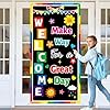 Amazon.com: Wiooffen Classroom Colorful Welcome Door Cover Banner Wall ...