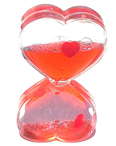 Liquid motion Dual Love Hearts Romantic 4.5 min oil drop timer 5 ...