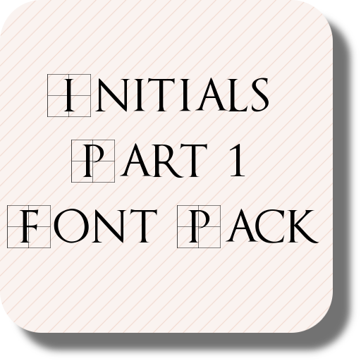 Initials Part 1 Font Pack - App on Amazon Appstore