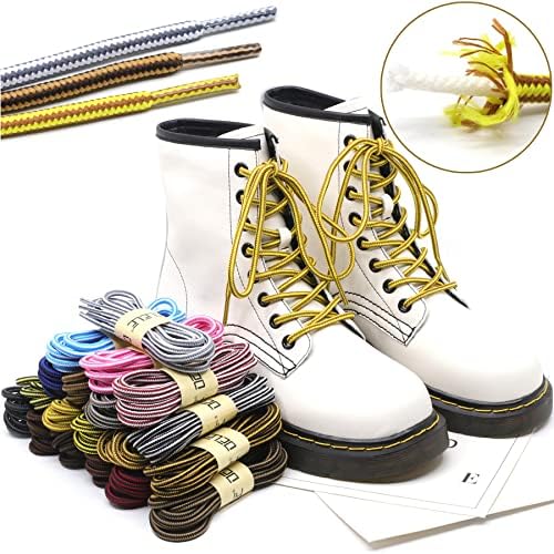 Amazon.com: DELELE 2 Pair Round Boot Laces Outdoor Hiking Walking ...