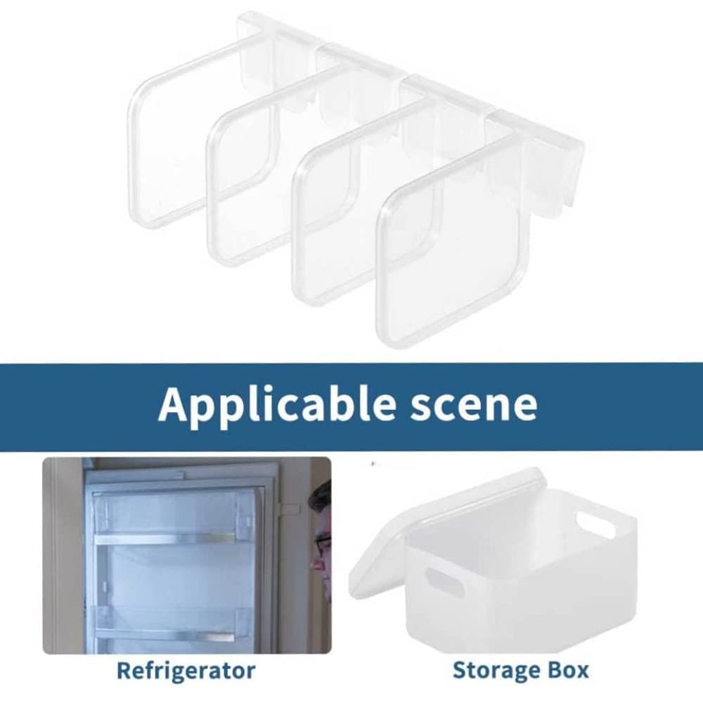 Snapklik.com : Clear Plastic Storage Baskets Space allocator ...