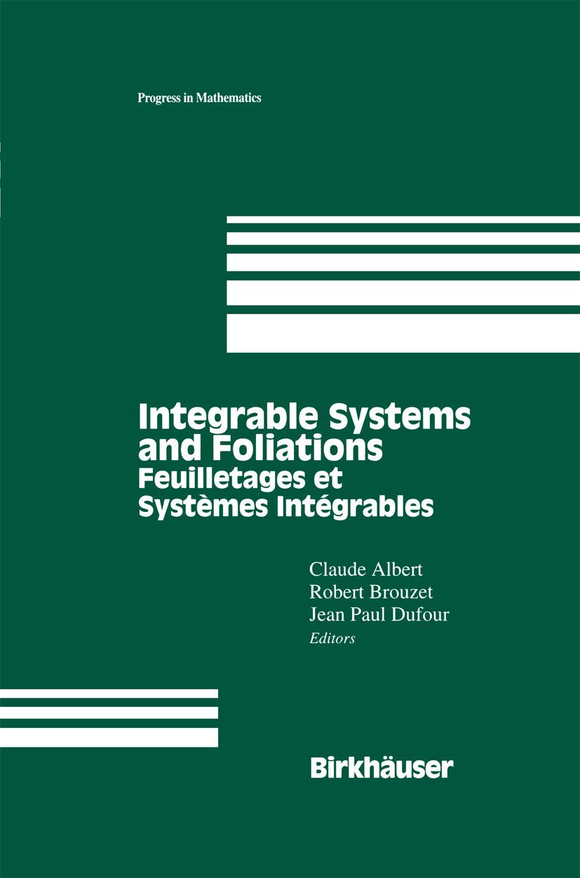 Amazon | Integrable Systems and Foliations: Feuilletages et Systèmes ...
