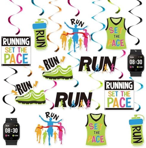 Amazon.com: Big Dot of Happiness Set The Pace - Running - Track, Cross ...