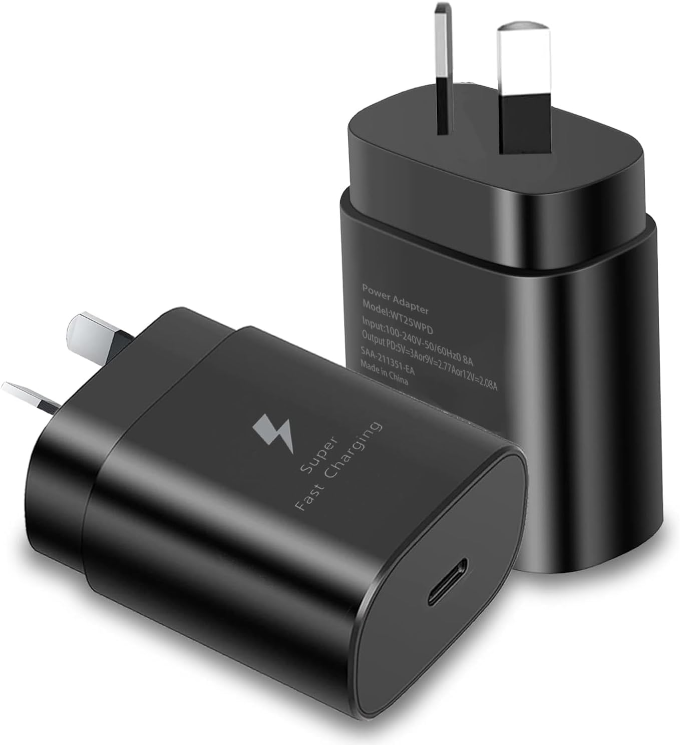 [2 Pack] 25W Super Fast Charger, USB C Wall Charger for Samsung, 25W ...