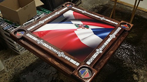 Buy Dominican Republic Flag Domino Table Gorgeous 3D by Domino Tables ...