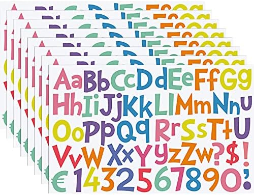 Amazon.com: TaoBary 544 Pcs 2 Inch Letter Alphabet Stickers Self ...
