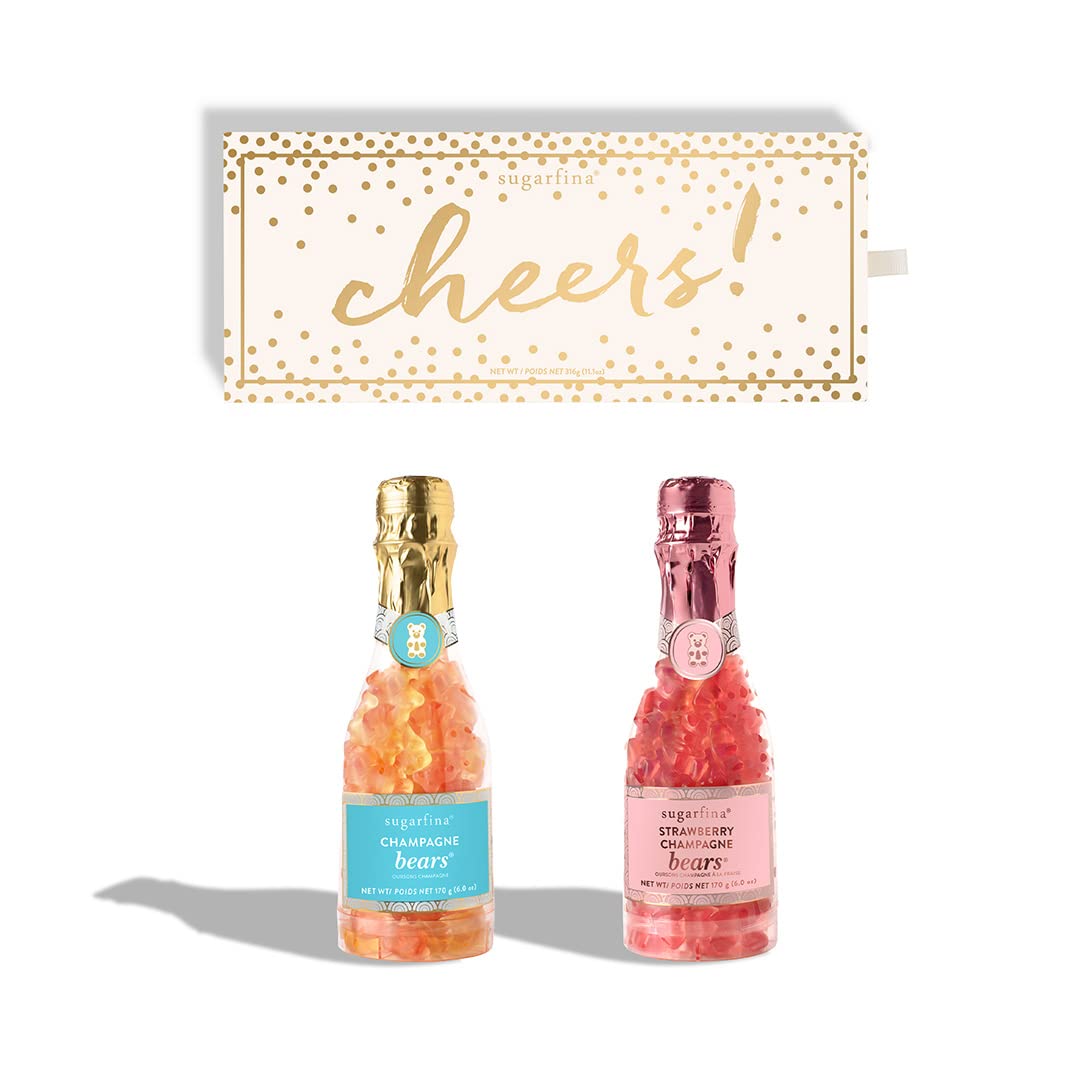 Amazon.com : Sugarfina Cheers 3 Piece Candy Bento Box, Strawberry ...