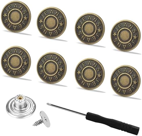 Amazon.com: Welch Suspender Buttons Metal Rivet for Jeans, Pants ...