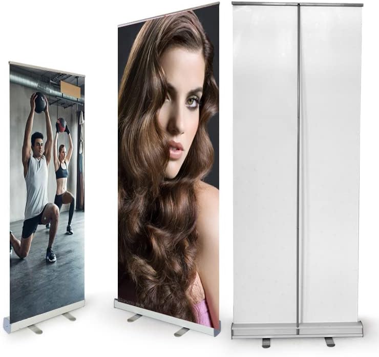 Banner retráctil personalizado enrollable de 33.5 x 81 pulgadas ...