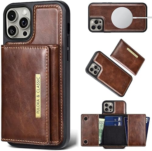 PULOKA Wallet Back Case - Compatible with iPhone 15 Plus - Vegan ...