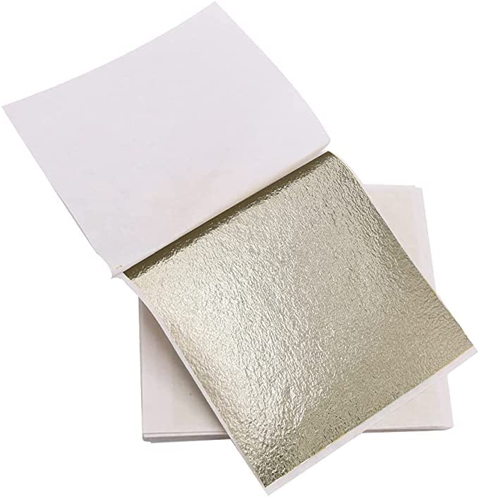 THE HIND RAJASTHAN WARAQ Silver Leaves (6x4 inch) -150 Sheets Pack ...