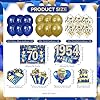 Amazon.com : Blue Gold 70th Birthday Yard Sign Decorations for Men ...
