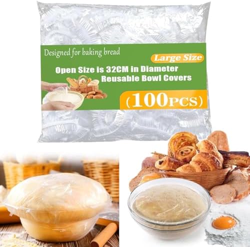 Amazon.com: Plastic Bowl Covers for Bread Proofing, 100 Reusable Large ...