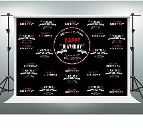 Amazon.com : Happy Birthday Backdrop Vintage Dude Background Birthday ...