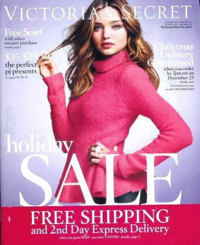 Victoria's Secret Catalog - Holiday Sale 2009: Miranda Kerr Cover ...