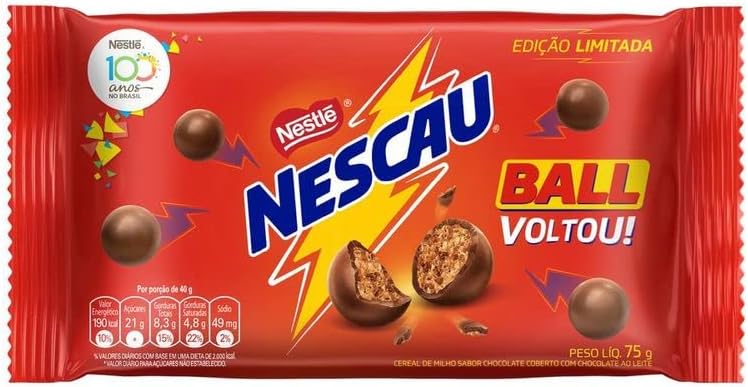 Chocolate NESCAU Ball 75g : Amazon.com.br: Alimentos e Bebidas