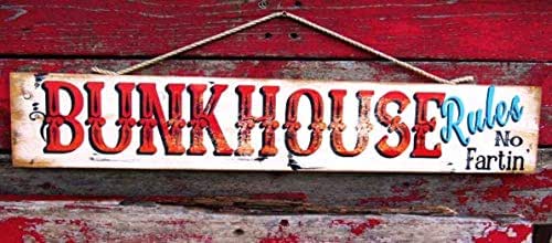 Amazon.com: Bunkhouse Rules ~ FREE SHIPPING, VETERAN OWNED, HANDMADE IN ...