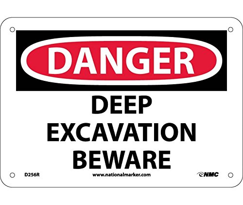 Danger Deep Excavation Beware Sign: Amazon.com: Industrial & Scientific