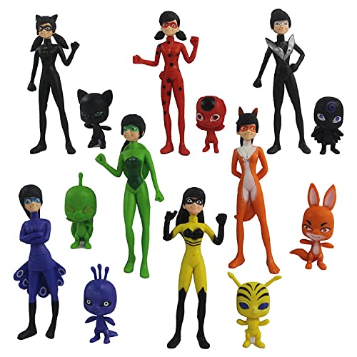 Kinper 14 Pcs Ladybug Action Figure Ladybug And Cat Noir | Desertcart INDIA