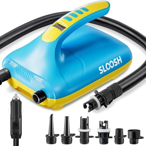 Amazon.com: Sloosh Electric Paddle Board Pump, 20 PSI High-Pressure ...