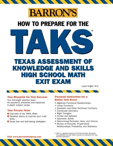 Amazon.com: How to Prepare for the TAKS: Math Exit Exam: Texas Assessment of Knowledge and ...