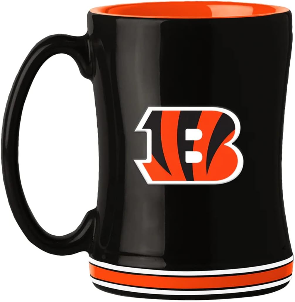 Amazon.com : Logo Brands 607-C14RM: Cincinnati Bengals 14oz Relief ...