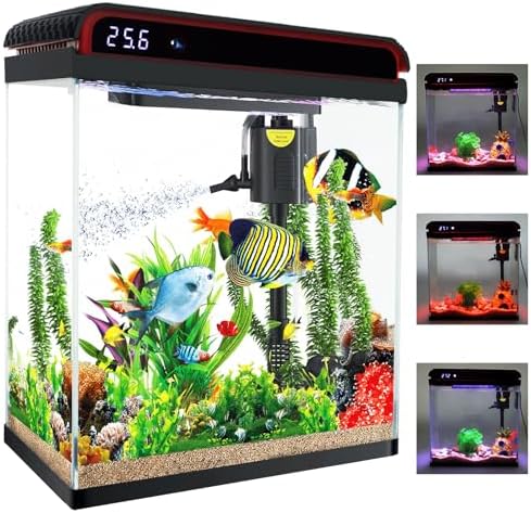 Amazon.com : Betta Fish Tank, 10 Gallon Fish Tank Glass Small Aquarium ...