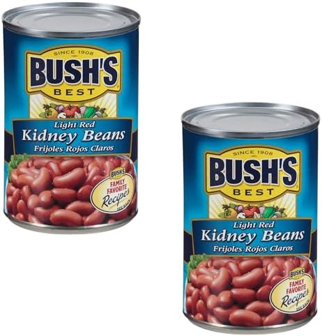Amazon.com: Bush's Light Red Kidney Beans, 16 oz Can, Pack of 2 ...
