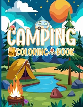 Amazon.com: Camping Coloring Book: Camp Outdoor and Mountains ...