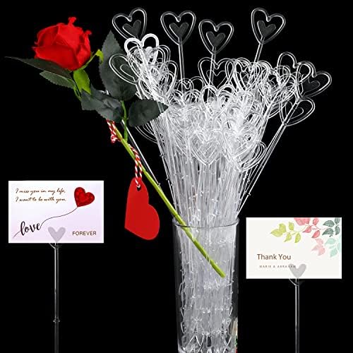 Amazon.com: GAADSKCER 10 Pcs Metal Floral Place Card Holder, 12.4 ...