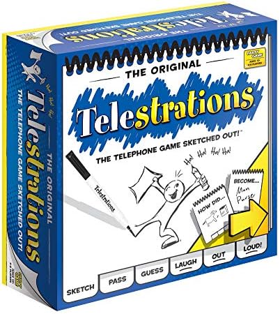USAOPOLY PG000264 Telestrations the Telephone Game Sketched Out!, Board ...